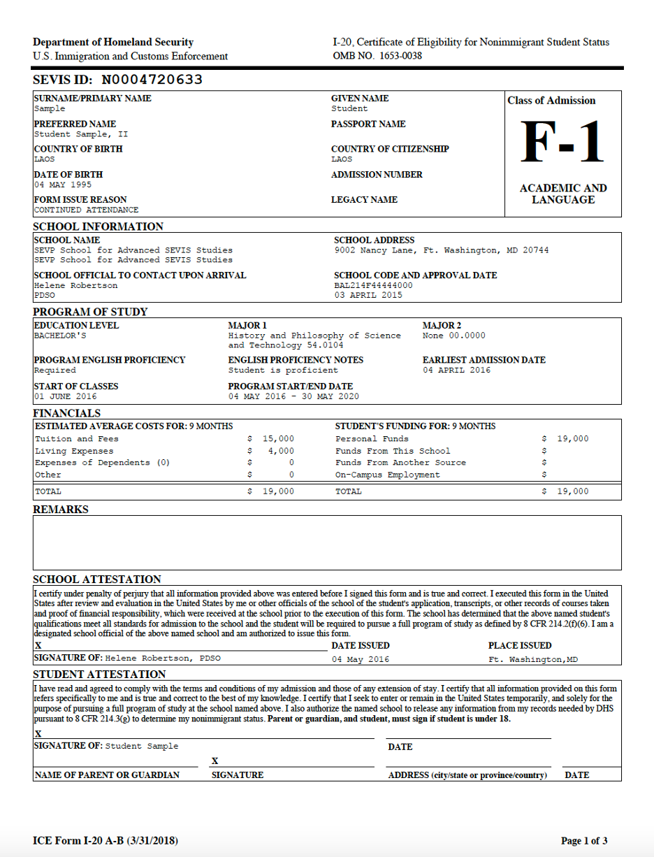 入学相关｜如何拿到I-20表格？